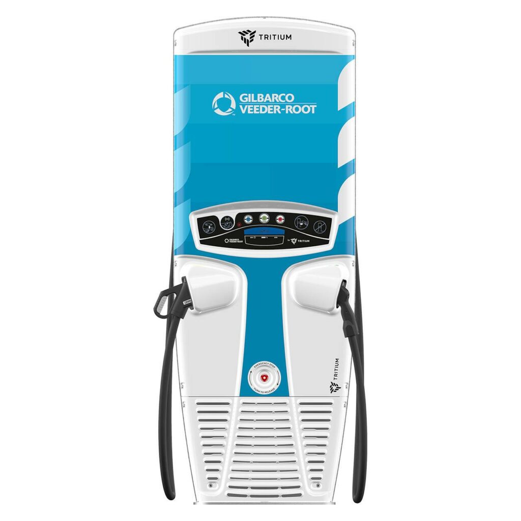 Gilbarco Tritium RT50 DC Charging Stations, Fast Charge Dual EV • EV Adept