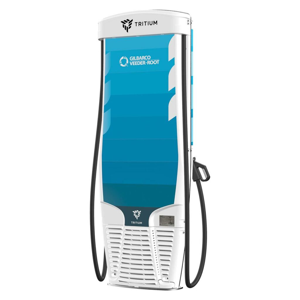 Gilbarco Tritium RT50 DC Charging Stations, Fast Charge Dual EV • EV Adept