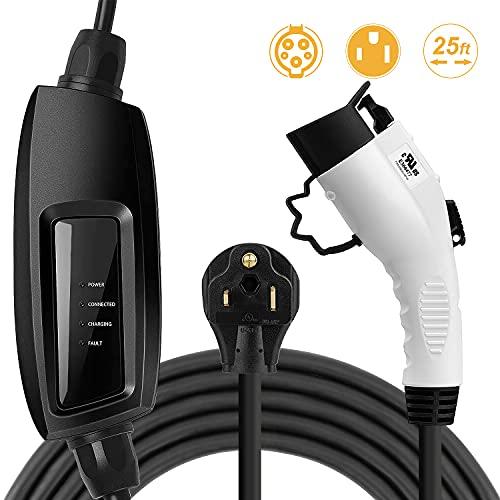 POTATO Level 2 Portable EV Charger 7.7 kW (240Volt, 26ft/7m Cable, 32 ...