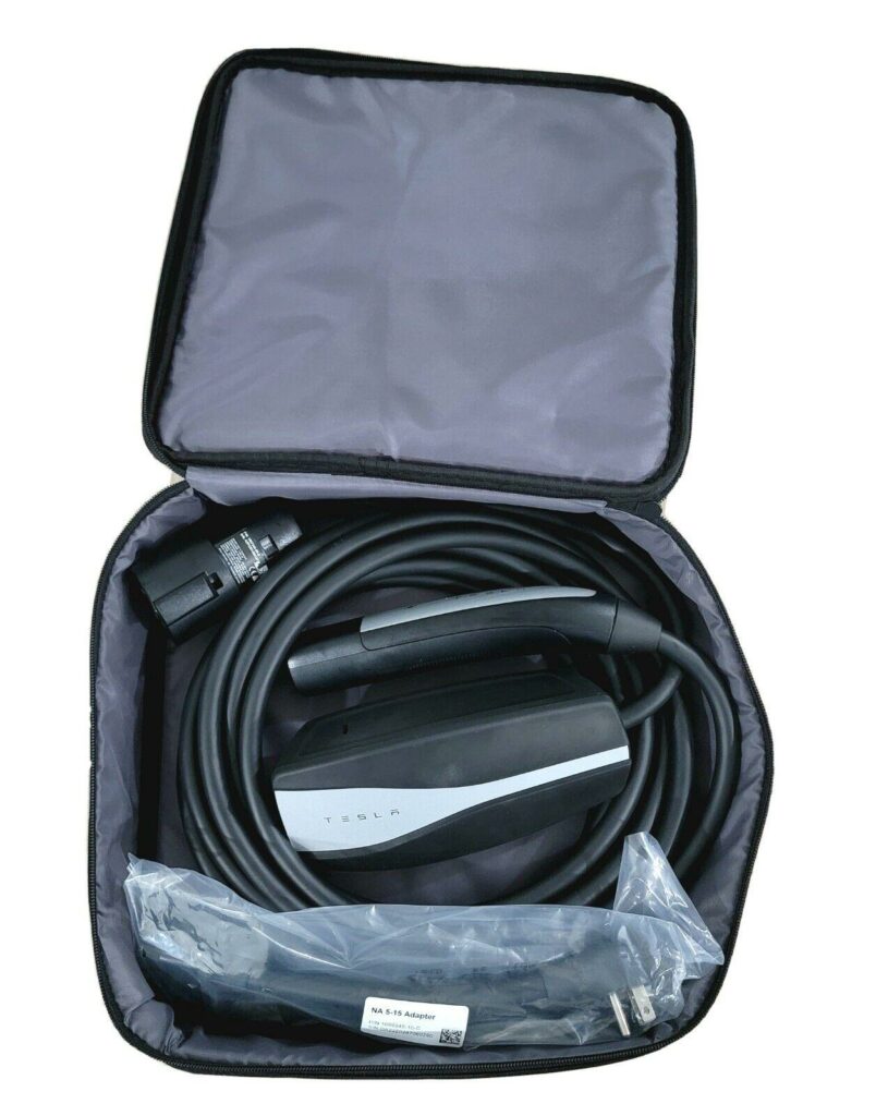 Tesla mobile connector Level 1, Charger Gen 2, NEMA 5-15 Plug, 12 Amp ...